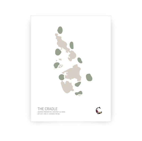 The Cradle Course Layout Print 11x14 – ShopPinehurst